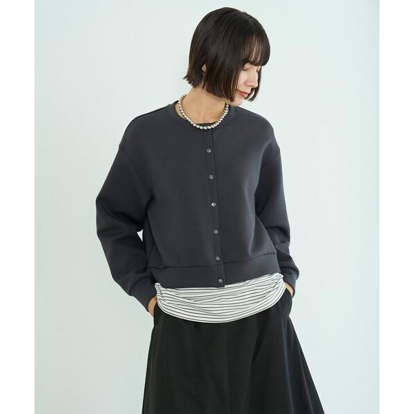 ZOZO問い合わせ番号:97595606ショップ:UNFILO，アンフィーロブランド:UNFILO，アンフィーロ商品名:【野呂佳代さん着用/新色追加】BEAUTY FORM JERSEY スナップカーディガンカテゴリ:トップス>カーデ...