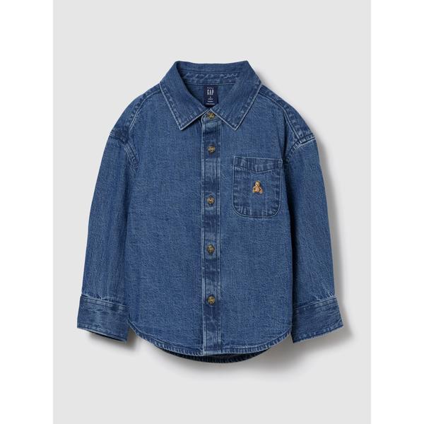 『セール実施中』ZOZO問い合わせ番号:97595818ショップ:GAP，ギャップブランド:GAP，ギャップ商品名:デニム ビッグシャツ (幼児・ベビー)カテゴリ:トップス>シャツ/ブラウスブランド品番:815558素材:コットン10...