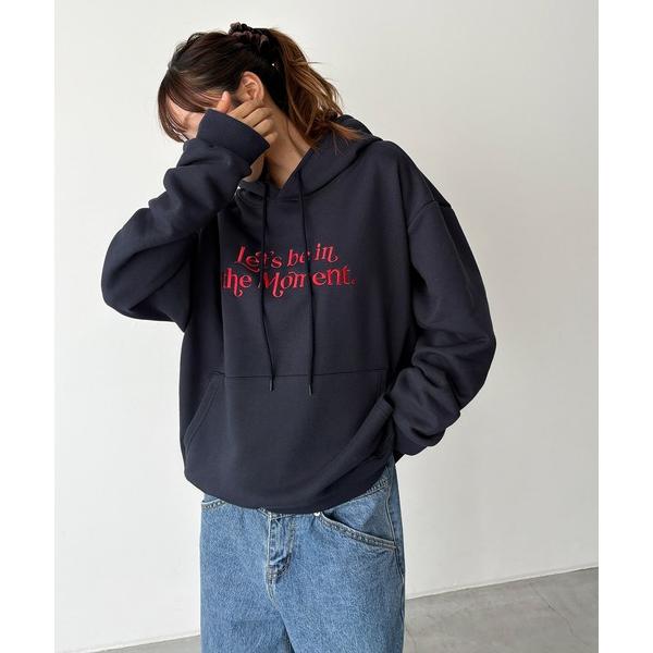 『セール実施中』ZOZO問い合わせ番号:97596054ショップ:CANAL JEAN，キャナルジーンブランド:CANAL JEAN，キャナルジーン，El mar，エルマール商品名:El mar　Let’s be in刺繍パーカー 裏毛カテ...