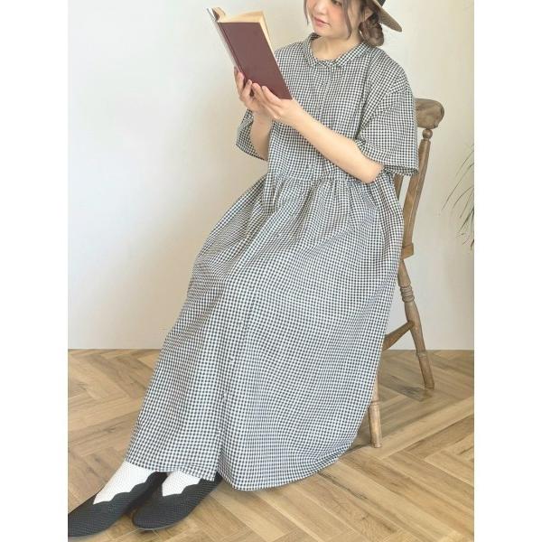 ZOZO問い合わせ番号:97596058ショップ:Samansa Mos2，サマンサ モスモスブランド:Samansa Mos2，サマンサ モスモス商品名:【WEB限定】ちび襟シャツワンピースカテゴリ:ワンピース/ドレス>ワンピースブ...