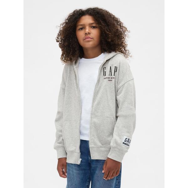 『セール実施中』ZOZO問い合わせ番号:97596101ショップ:GAP，ギャップブランド:GAP，ギャップ商品名:30th アニバーサリー ヴィンテージソフト GAPロゴ ジップアップパーカー (キッズ)カテゴリ:トップス>パーカー...