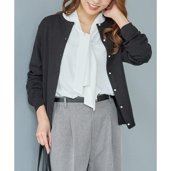 ZOZO問い合わせ番号:97596420ショップ:Honeys，ハニーズブランド:Honeys，ハニーズ，GLACIER，グラシア商品名:【しなやかニット・ヒアルロン酸加工】ヒアルロン酸クルーカーデカテゴリ:トップス>カーディガン/ボ...