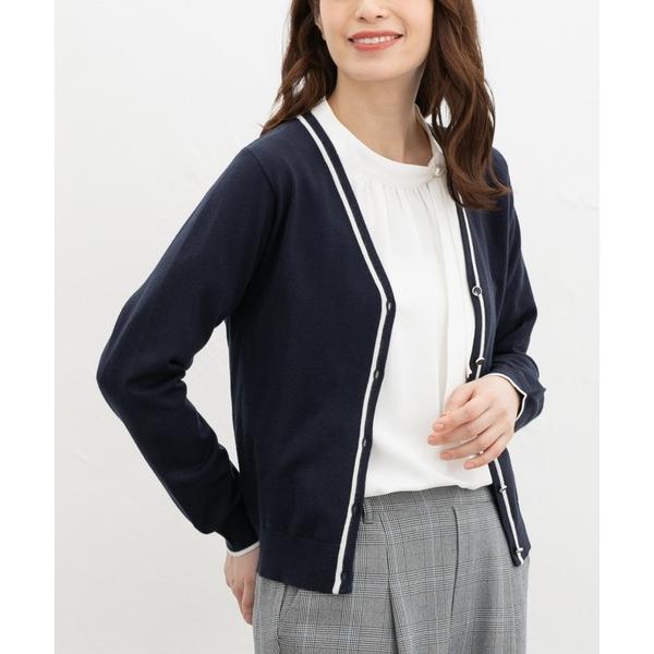 ZOZO問い合わせ番号:97596421ショップ:Honeys，ハニーズブランド:Honeys，ハニーズ，GLACIER，グラシア商品名:【しなやかニット・ヒアルロン酸加工】ヒアルロン酸配色カーデカテゴリ:トップス>カーディガン/ボレ...