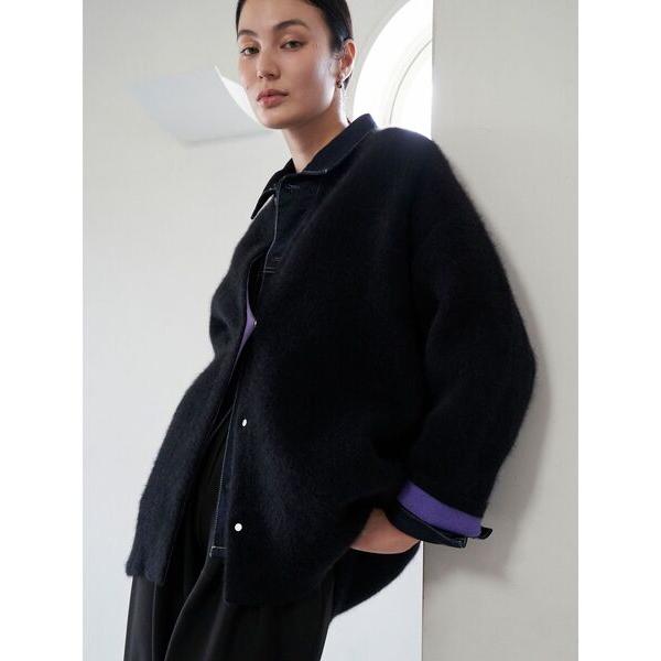 『タイムセール実施中』ZOZO問い合わせ番号:97596949ショップ:ELENDEEK，エレンディークブランド:ELENDEEK，エレンディーク商品名:CNラクーンミックスダブルカーディガンカテゴリ:トップス>カーディガン/ボレロブ...