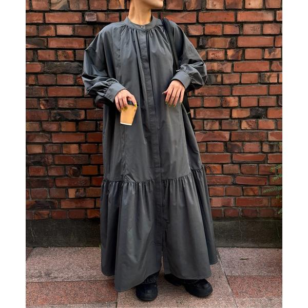 『タイムセール実施中』ZOZO問い合わせ番号:97596992ショップ:TAKA-Q，タカキューブランド:DRAW，ドロー，TAKA-Q，タカキュー商品名:DRAW(ドロー) / スタンドカラー ロングシャツワンピースカテゴリ:ワンピース/...