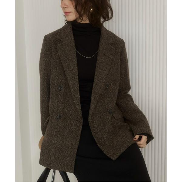 『セール実施中』ZOZO問い合わせ番号:97597421ショップ:ANGIE VINTAGE，アンジー ヴィンテージブランド:ANGIE，アンジー商品名:【S/Mサイズ展開】ツイード ダブル テーラードジャケットカテゴリ:ジャケット/アウタ...
