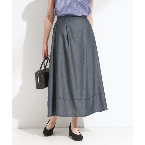 『タイムセール実施中』ZOZO問い合わせ番号:97598415ショップ:SHOO・LA・RUE，シューラルーブランド:DRESKIP，ドレスキップ商品名:【S-LL】配色ステッチがアクセント デニムフレアスカートカテゴリ:スカート>ス...