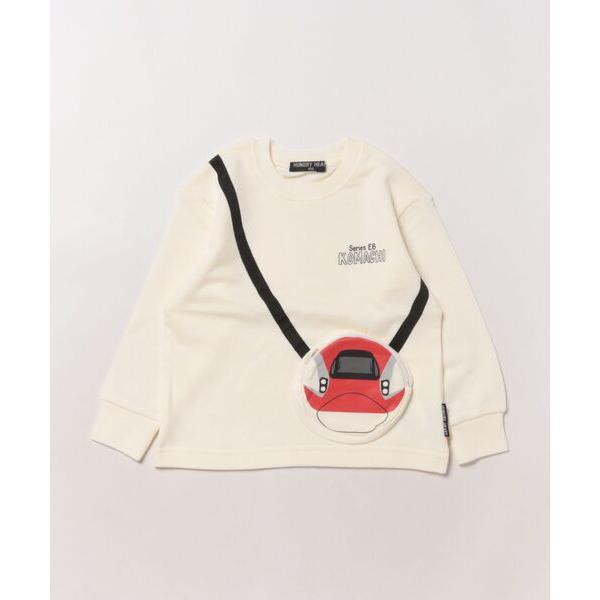 『セール実施中』ZOZO問い合わせ番号:97599316ショップ:こどもの森e-shop，コドモノモリイーショップブランド:hungry heart，ハングリーハート商品名:JR新幹線電車ポシェット風裏毛トレーナーカテゴリ:トップス>...