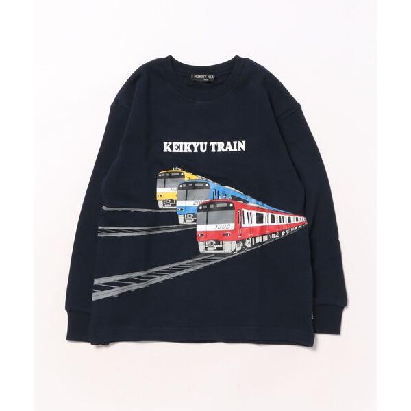 ZOZO問い合わせ番号:97599323ショップ:こどもの森e-shop，コドモノモリイーショップブランド:hungry heart，ハングリーハート商品名:京急電鉄電車プリント裏毛トレーナーカテゴリ:トップス>スウェットブランド品番...