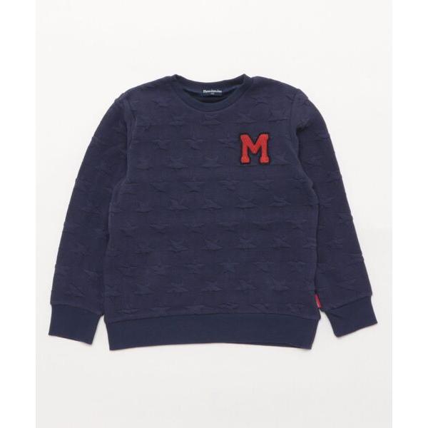 『セール実施中』ZOZO問い合わせ番号:97599343ショップ:こどもの森e-shop，コドモノモリイーショップブランド:moujonjon，ムージョンジョン商品名:星柄キルトトレーナーカテゴリ:トップス>スウェットブランド品番:M...