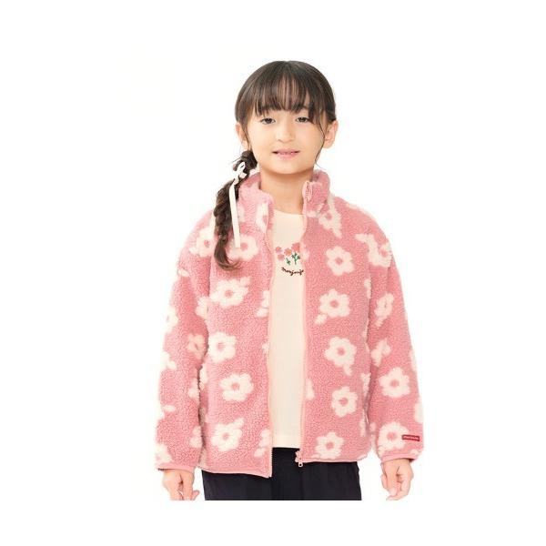 『タイムセール実施中』ZOZO問い合わせ番号:97599352ショップ:こどもの森e-shop，コドモノモリイーショップブランド:moujonjon，ムージョンジョン商品名:花柄ボアジャガードジャケットカテゴリ:トップス>スウェットブ...