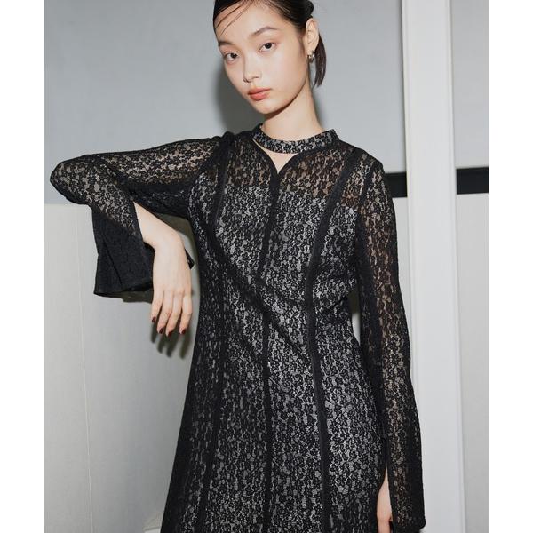 ZOZO問い合わせ番号:97599588ショップ:ANDRESD，アンドレスドブランド:ANDRESD，アンドレスド商品名:スウィッチングレースドレス / switching lace dressカテゴリ:ワンピース/ドレス>ドレスブ...