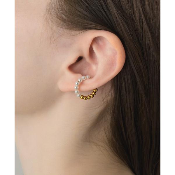 ZOZO問い合わせ番号:97629740ショップ:euphoria，ユーフォリアブランド:muku，ムク，NEUNA，ヌナ商品名:EARCUFF/PEARL×BALLカテゴリ:アクセサリー>イヤーカフブランド品番:302254-104...