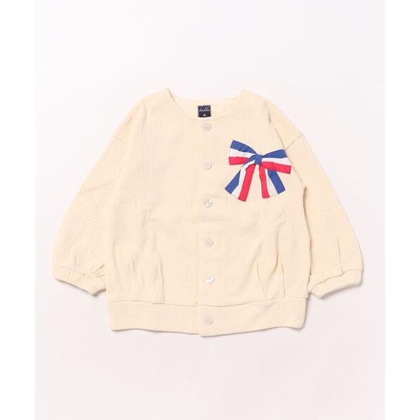 『セール実施中』ZOZO問い合わせ番号:97630013ショップ:HAKKA，ハッカブランド:hakka kids，ハッカキッズ商品名:トリコロールリボンカーディガンカテゴリ:トップス>カーディガン/ボレロブランド品番:3294105...