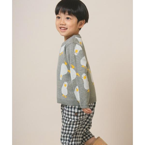 『セール実施中』ZOZO問い合わせ番号:97630130ショップ:Wonder apartment，ワンダーアパートメントブランド:ami amie，アミアミ商品名:アヒルいっぱいカーディガンカテゴリ:トップス>カーディガン/ボレロブ...