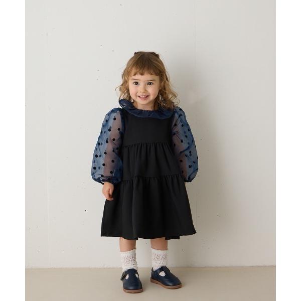 『タイムセール実施中』ZOZO問い合わせ番号:97631055ショップ:riziere，リジェールブランド:riziere，リジェール商品名:ドット柄シフォンドッキングティアードセレモニーワンピースカテゴリ:ワンピース/ドレス>ワンピ...