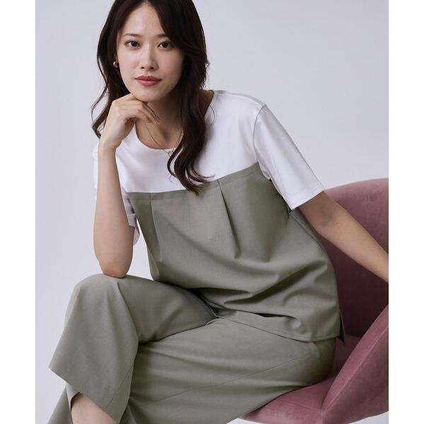 『セール実施中』ZOZO問い合わせ番号:97631905ショップ:COUP DE CHANCE，クードシャンスブランド:COUP DE CHANCE，クードシャンス商品名:【手洗い可／セットアップ可】レイヤード風カットソーカテゴリ:トップス...