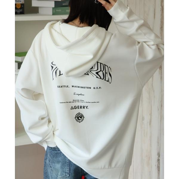 『セール実施中』ZOZO問い合わせ番号:97632413ショップ:CORPUS TOKYO，コーパス トーキョーブランド:GERRY，ジェリー商品名:【GERRY/ジェリー】ダンボールニット バックプリント フーデッドパーカーカテゴリ:トッ...