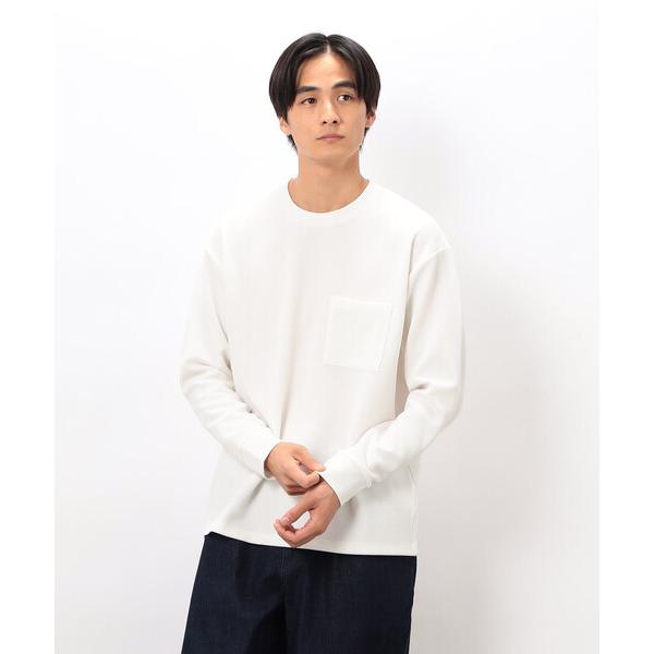 ZOZO問い合わせ番号:97632447ショップ:COMME CA ISM，コムサイズムブランド:COMME CA ISM，コムサイズム商品名:膨れジャカード 長袖 Ｔシャツカテゴリ:トップス>Tシャツ/カットソーブランド品番:47-...