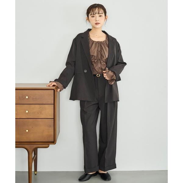 『タイムセール実施中』ZOZO問い合わせ番号:97632483ショップ:Auntie Rosa，アンティローザブランド:mil，ミル商品名:ダブルブレストジャケット【588077】カテゴリ:ジャケット/アウター>テーラードジャケットブ...