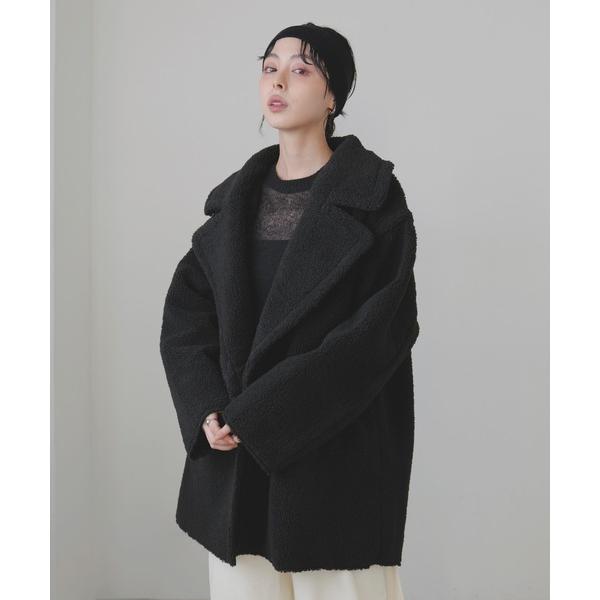 『セール実施中』ZOZO問い合わせ番号:97632543ショップ:LIAN，リアンブランド:LIAN，リアン商品名:テーラードボアミドルコートカテゴリ:ジャケット/アウター>ムートンコートブランド品番:246-316R3888/236...