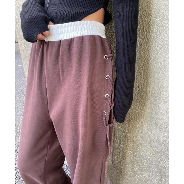 『タイムセール実施中』ZOZO問い合わせ番号:97634037ショップ:Avenue，アヴェニューブランド:AIC.，エーアイシー商品名:レースアップスウェットパンツカテゴリ:パンツ>スウェットパンツブランド品番:303254-107...