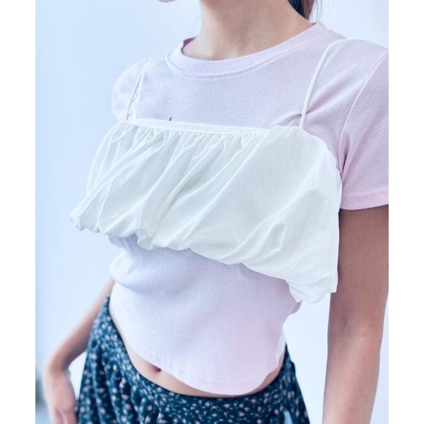 ZOZO問い合わせ番号:97634099ショップ:Auntie Rosa，アンティローザブランド:Y2K SYNAPSE FACTORY，ワイツーケー シナプスファクトリー商品名:【balloon crop 】キャミソールカテゴリ:トップス...