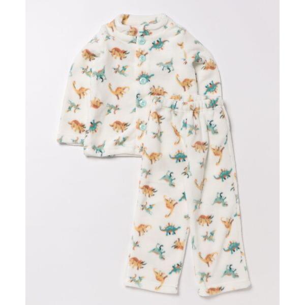 ZOZO問い合わせ番号:97634153ショップ:こどもの森e-shop，コドモノモリイーショップブランド:Kids Foret，キッズフォーレ商品名:ＫＦＢ　ボア恐竜柄パジャマカテゴリ:ルームウェア>ルームウェア/パジャマブランド品...