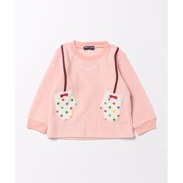 『タイムセール実施中』ZOZO問い合わせ番号:97634191ショップ:こどもの森e-shop，コドモノモリイーショップブランド:moujonjon，ムージョンジョン商品名:２５ＭＪブークレーミトンＴＲカテゴリ:トップス>スウェットブ...