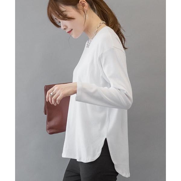 『タイムセール実施中』ZOZO問い合わせ番号:97662147ショップ:Ada.，エイダブランド:RCD，アールシーディー商品名:レイヤードでも大活躍！毎日使える！ラウンドヘムロングスリットTシャツカテゴリ:トップス>Tシャツ/カット...