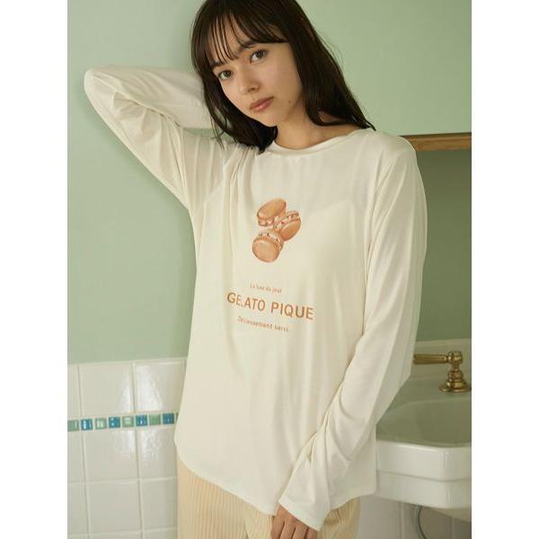 『セール実施中』ZOZO問い合わせ番号:97665358ショップ:gelato pique，ジェラート　ピケブランド:gelato pique，ジェラートピケ商品名:スイーツワンポイントロンTカテゴリ:ルームウェア>ルームウェア/パジ...