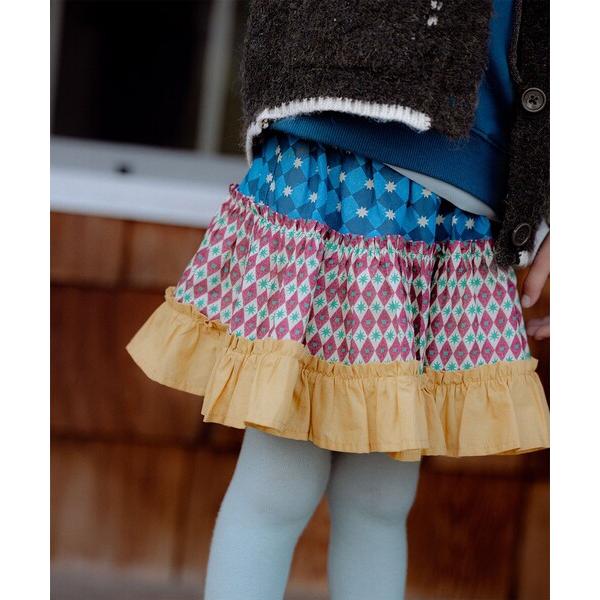 『タイムセール実施中』ZOZO問い合わせ番号:97666081ショップ:BEAMS WOMEN，ビームスウィメンブランド:こども ビームス，コドモビームス商品名:総柄 ティアード スカート2025FW（90〜140cm）カテゴリ:スカート&...