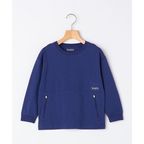 『セール実施中』ZOZO問い合わせ番号:97666304ショップ:SHIPS KIDS，シップス キッズブランド:SHIPS，シップス商品名:SHIPS KIDS:100〜130cm /ファスナー ポケット付き ロング スリーブ Tシャツカ...