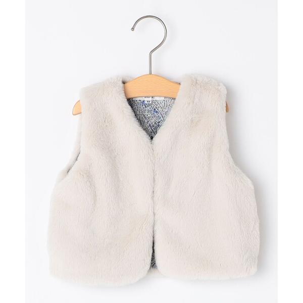 『セール実施中』ZOZO問い合わせ番号:97666309ショップ:SHIPS KIDS，シップス キッズブランド:SHIPS，シップス商品名:SHIPS KIDS:85〜95cm / フェイクファー リバティ ベストカテゴリ:トップス&gt...