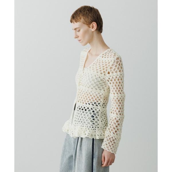 『タイムセール実施中』ZOZO問い合わせ番号:97667195ショップ:ADAM ET ROPE'，アダムエロペブランド:ADAM ET ROPE'，アダムエロペ商品名:【EMOELLE】クロシェカーディガンカテゴリ:トップス>カーデ...