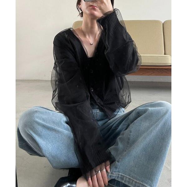 『セール実施中』ZOZO問い合わせ番号:97668685ショップ:CAPRICIEUX LE'MAGE，カプリシュレマージュブランド:CAPRICIEUX LE'MAGE，カプリシューレマージュ商品名:【1枚で着映え】チュールレイヤードカー...