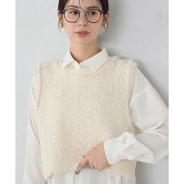 『タイムセール実施中』ZOZO問い合わせ番号:97669243ショップ:COMME CA ISM，コムサイズムブランド:COMME CA ISM，コムサイズム商品名:２ＷＡＹ　ツイード　ベストカテゴリ:トップス>ベストブランド品番:1...