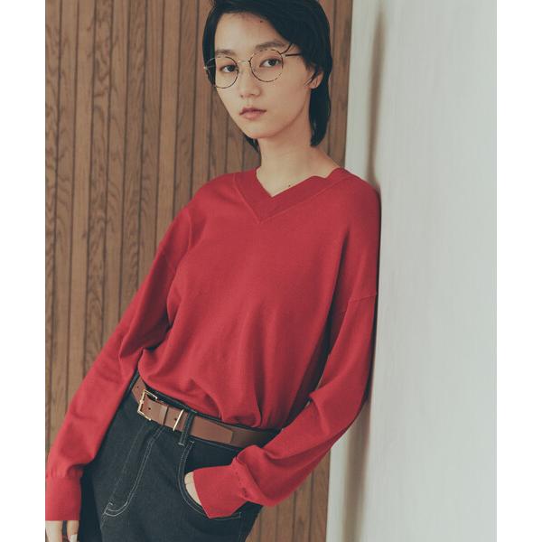 『セール実施中』ZOZO問い合わせ番号:97669309ショップ:COMME CA ISM，コムサイズムブランド:COMME CA ISM，コムサイズム商品名:【ウォッシャブル】ベーシック　Ｖネックオーバーサイズニットカテゴリ:トップス&g...