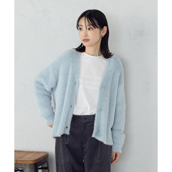 『セール実施中』ZOZO問い合わせ番号:97669392ショップ:COMME CA ISM，コムサイズムブランド:COMME CA ISM，コムサイズム商品名:【ウォッシャブル】シャギーニット　カーディガンカテゴリ:トップス>カーディ...