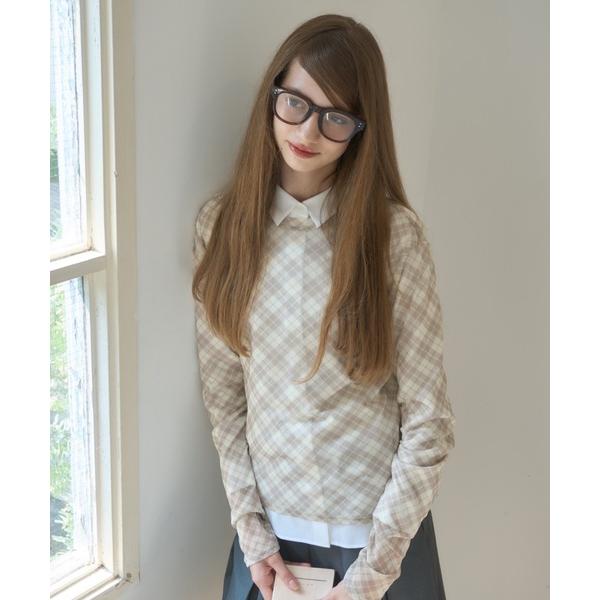 ZOZO問い合わせ番号:97669874ショップ:Auntie Rosa，アンティローザブランド:Birthday room，バースデイルーム，Mitch，ミッチ商品名:チェック柄シアートップス/checked sheer topカテゴリ:...