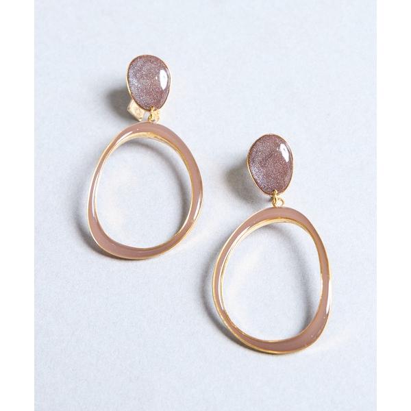 ZOZO問い合わせ番号:97702344ショップ:COMMON WARE，コモンウェアブランド:The Rule，ザルール商品名:The Rule ザルール：Hang earring　変形サークルイヤリングカテゴリ:アクセサリー>イヤ...