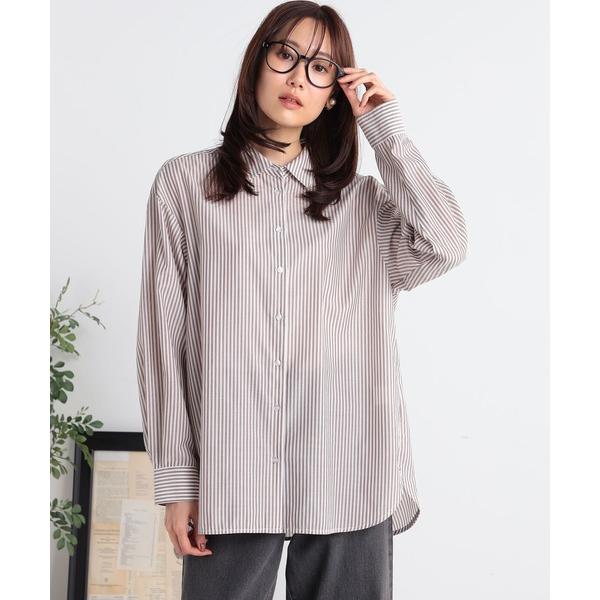『セール実施中』ZOZO問い合わせ番号:97702779ショップ:GALLORIA，ギャローリアブランド:GALLORIA，ギャローリア商品名:ゆるストライプシャツカテゴリ:トップス>シャツ/ブラウスブランド品番:6042-6507素...