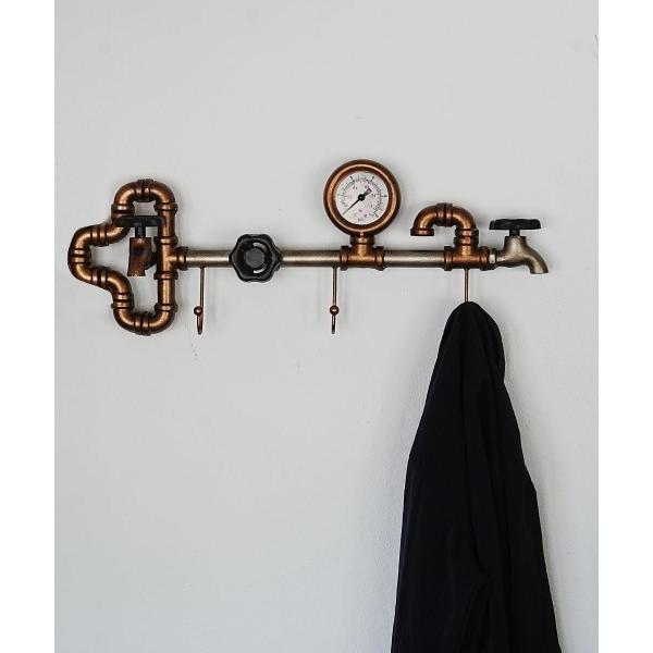 ZOZO問い合わせ番号:97702925ショップ:entre square，アントレスクエアブランド:entre square，アントレスクエアー商品名:bcl/Steampunk ウォール 3フックカテゴリ:インテリア>収納グッズブ...