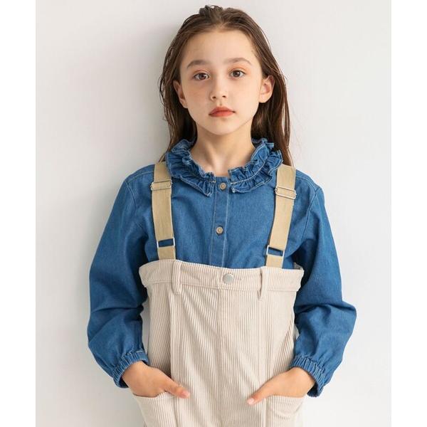 『セール実施中』ZOZO問い合わせ番号:97735488ショップ:branshes，ブランシェスブランド:EDWIN，エドウィン，branshes，ブランシェス商品名:【Ou? by EDWIN】デニムブラウスカテゴリ:トップス>シャ...