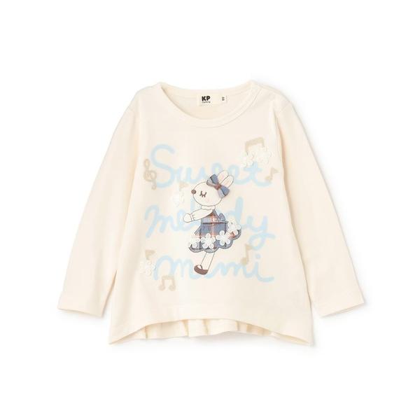『セール実施中』ZOZO問い合わせ番号:97767009ショップ:KP，ケーピーブランド:KP，ケーピー商品名:mimiちゃん チェックアップリケ 長袖Tシャツカテゴリ:トップス>Tシャツ/カットソーブランド品番:2153213素材:...