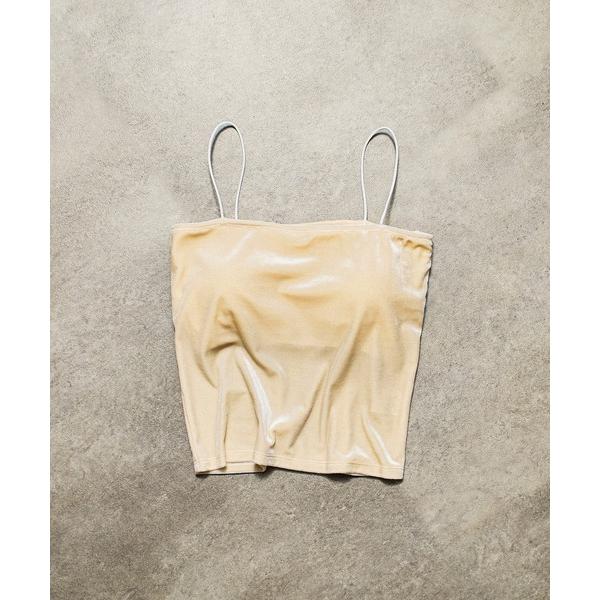 ZOZO問い合わせ番号:97767055ショップ:ROSE BUD，ローズバッドブランド:ROSE BUD，ローズバッド商品名:VELOUR CUP CAMISOLEカテゴリ:トップス>キャミソールブランド品番:20225301301...