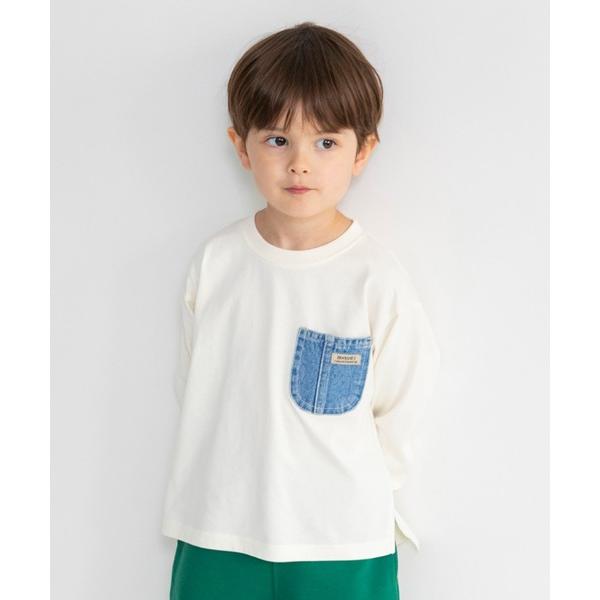 『セール実施中』ZOZO問い合わせ番号:97767075ショップ:branshes，ブランシェスブランド:branshes，ブランシェス商品名:デニムポケット長袖Tシャツ ロンTカテゴリ:トップス>Tシャツ/カットソーブランド品番:1...