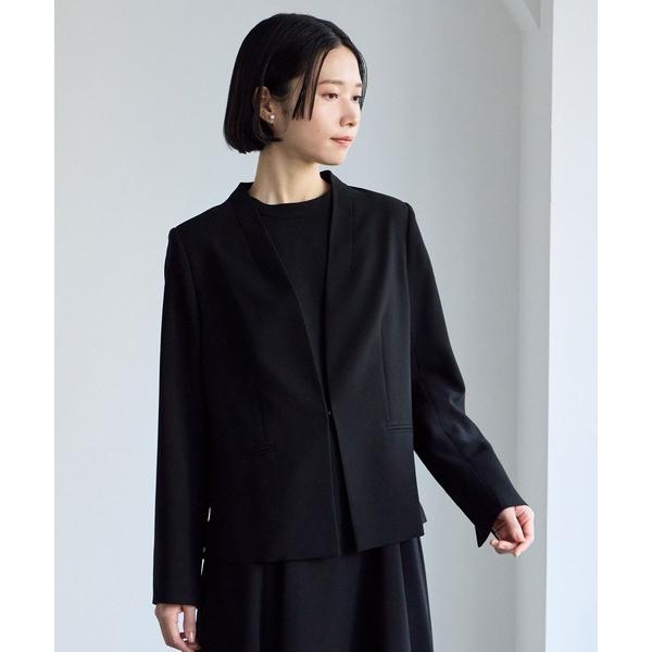 『タイムセール実施中』ZOZO問い合わせ番号:97768029ショップ:AIMER，エメブランド:AIMER，エメ商品名:【喪服・礼服】ウォッシャブル Vネックノーカラージャケットカテゴリ:ジャケット/アウター>ノーカラージャケットブ...