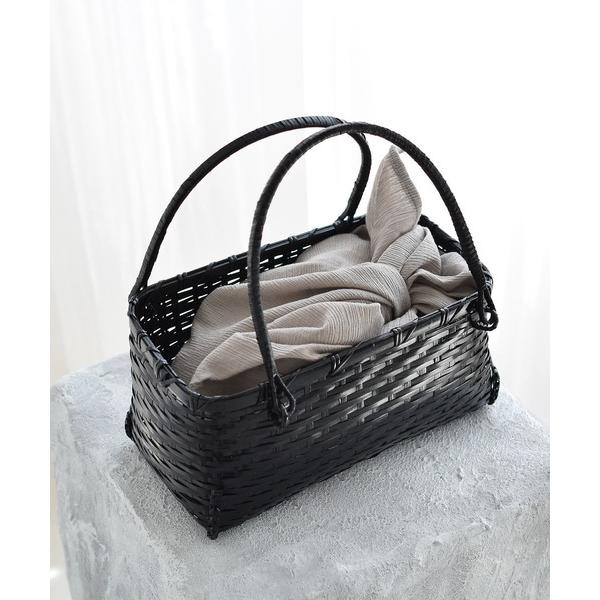 『タイムセール実施中』参考価格：7，999円発売時期：2025年05月コンディション：A（使用感なし）数回使用した程度で使用感が感じられないアイテム参考商品名：竹かごバッグ+日本製注染生地あずま袋セット utatane 黒飴色 楊柳参考品番...