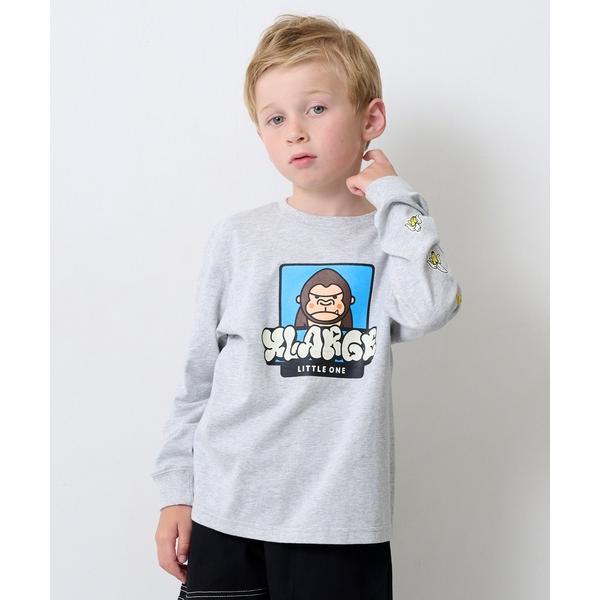 『セール実施中』ZOZO問い合わせ番号:97798759ショップ:X-girl Stages，エックスガール ステージスブランド:XLARGE KIDS，エクストララージキッズ商品名:ファニーゴリラ＆グラフィティ蓄光プリント長袖Tシャツカテ...